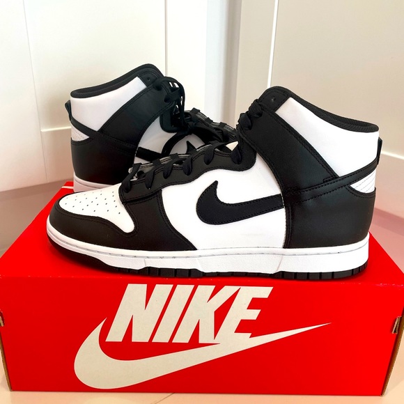 Nike | Shoes | Nike Dunk Hi Retro Pandas | Poshmark